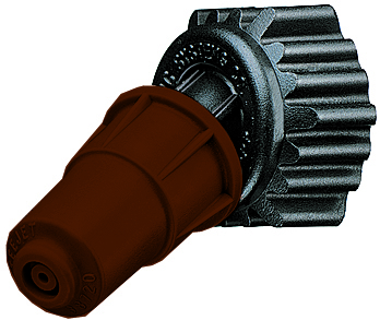 38720-PPB-X12, ADJUSTABLE CONEJET TIP 30° OFFSET, 0.2 - 0.69 GPM AT 40 PSI (BROWN)